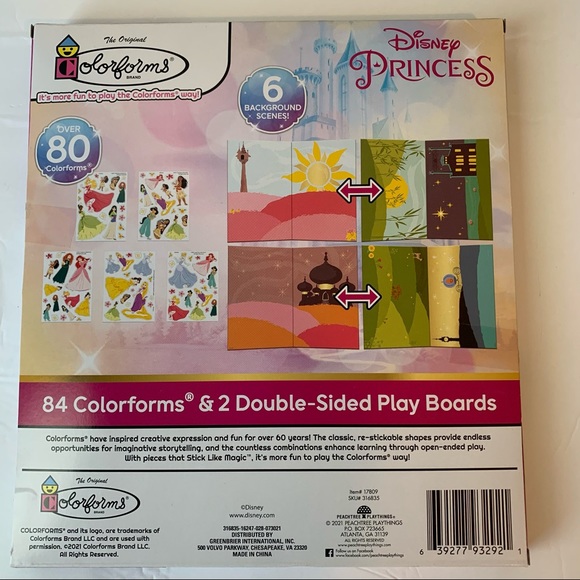 colorforms | Toys | Last Chance Colorforms Disney Princess Sticker ...
